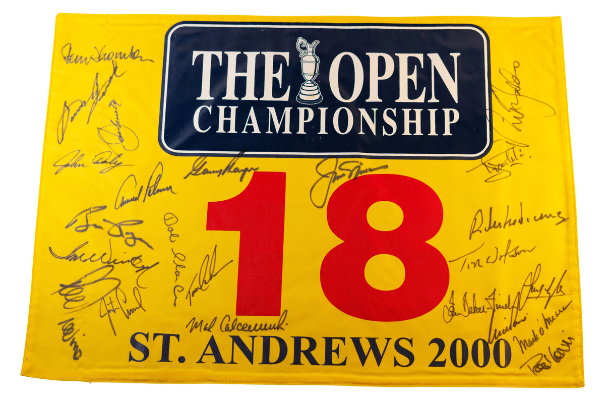 Signed Open Championship Pin Flags - Autographed British Open Flags ...