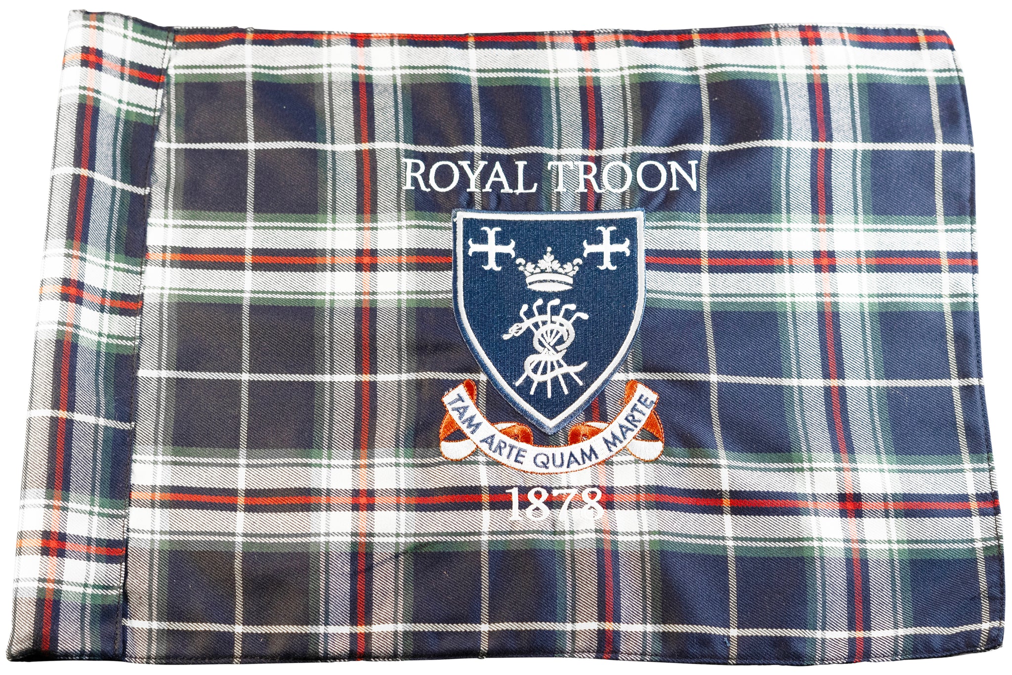 Royal Troon Golf Club Official Embroidered Tartan Pin Flag – Patron Gear