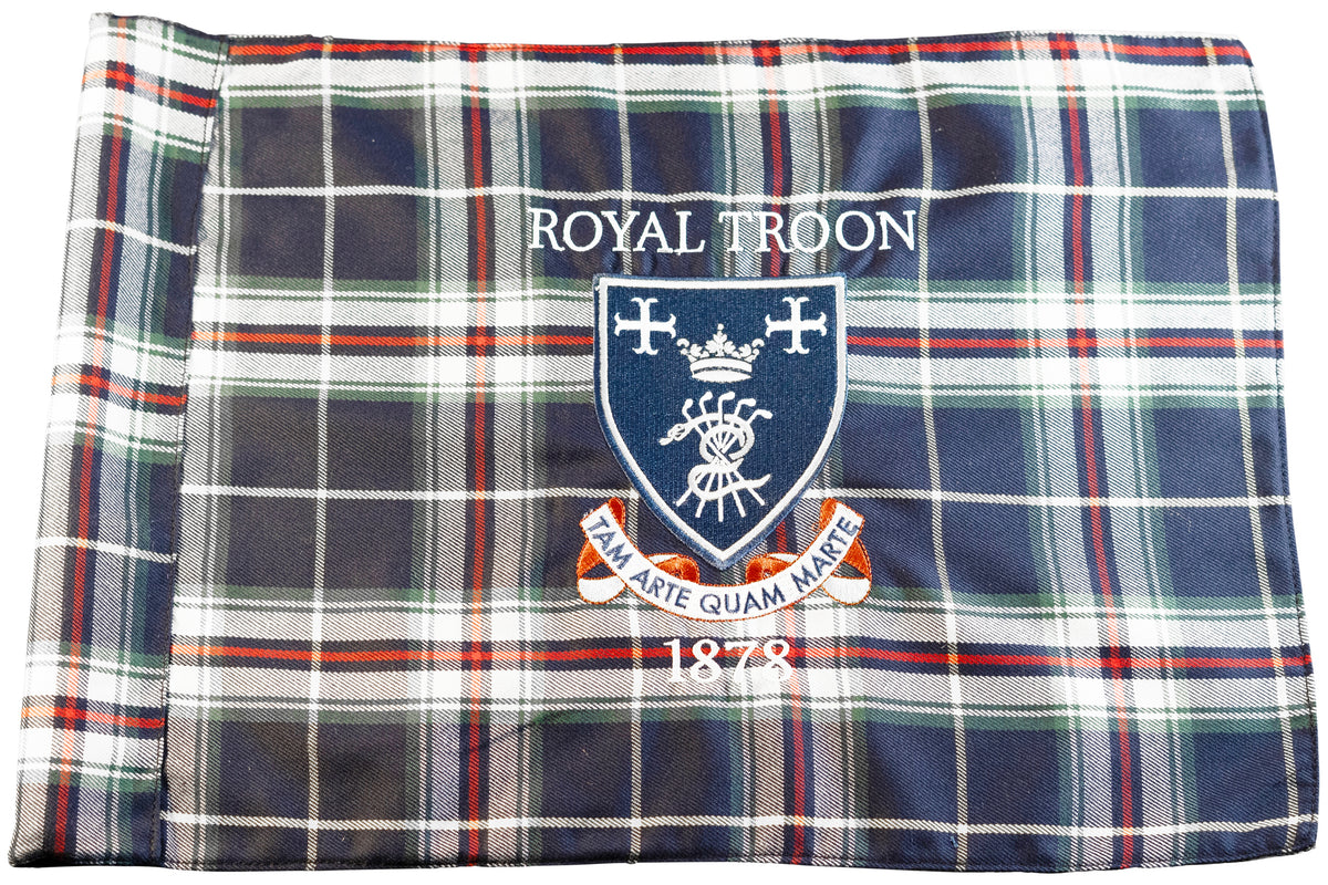 Royal Troon Golf Club Official Embroidered Tartan Pin Flag – Patron Gear