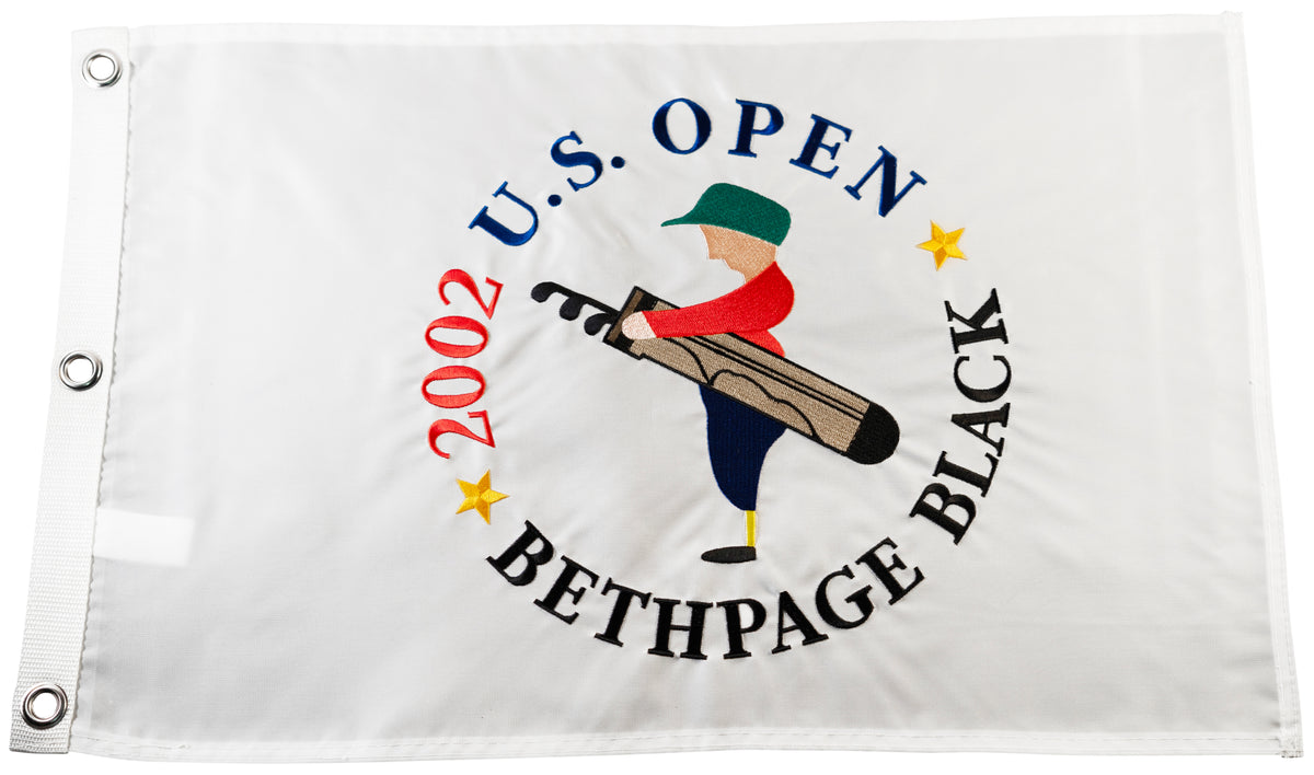 Limited Edition 2002 US Open Official Embroidered Pin Flag - Bethpage ...