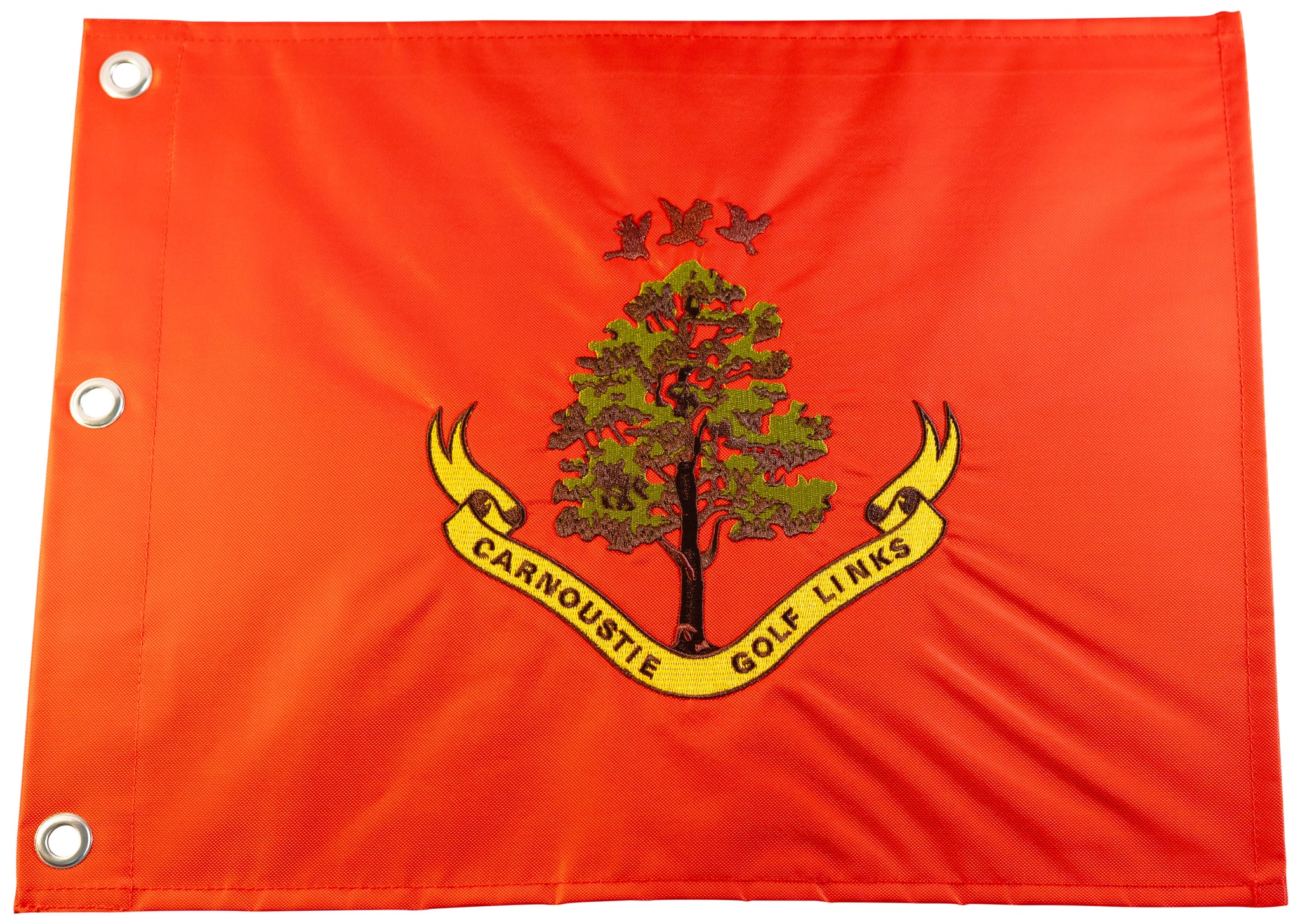 Carnoustie Golf Links Official Red Embroidered Pin Flag – Patron Gear