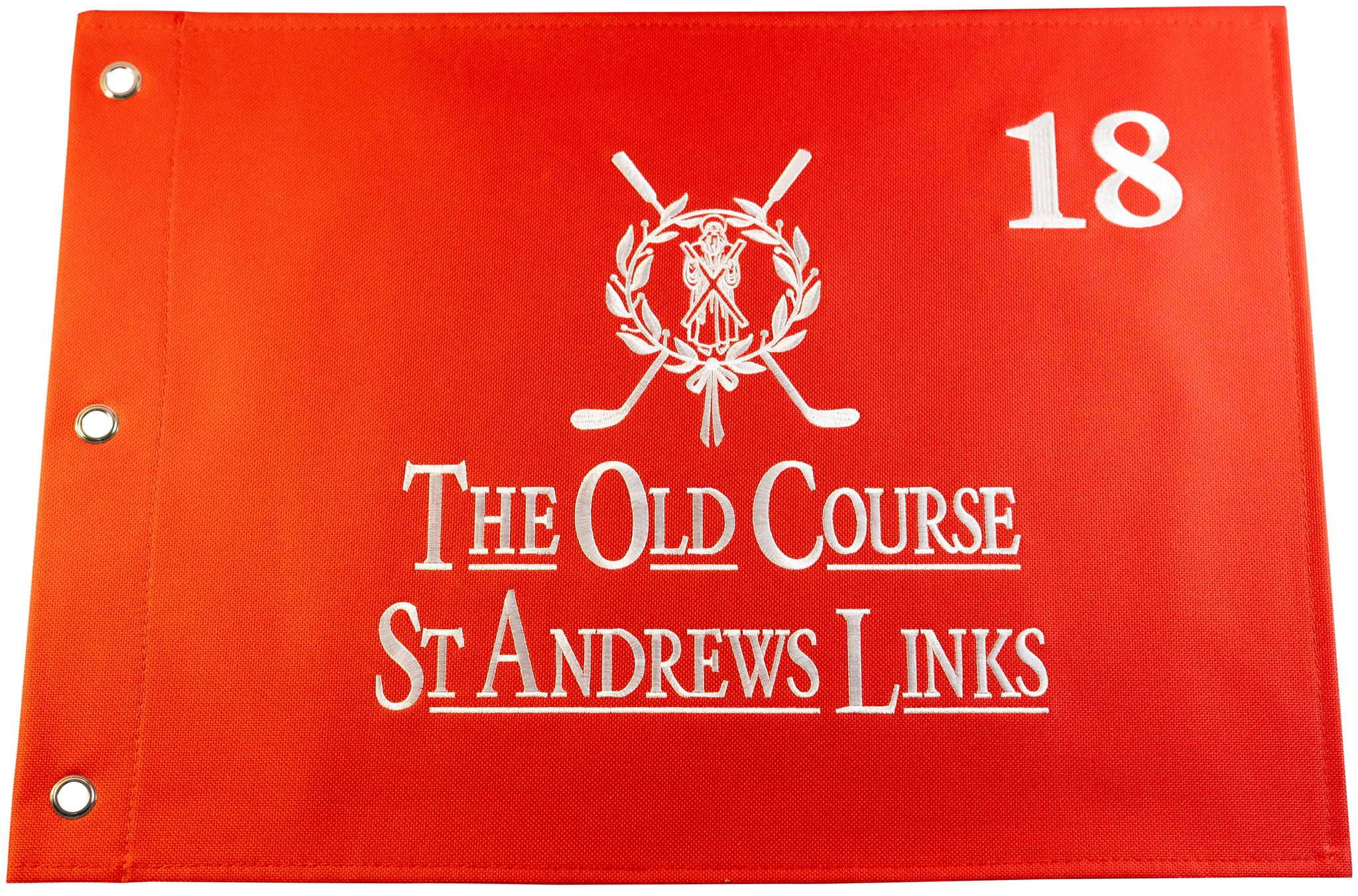 Limited Edition St Andrews Official Red Embroidered Pin Flag – Patron Gear