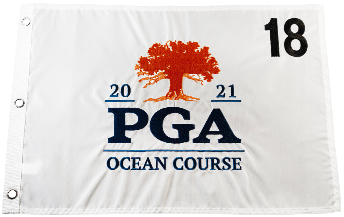 2021 PGA Championship Official Embroidered Pin Flag - Kiawah Island (O ...