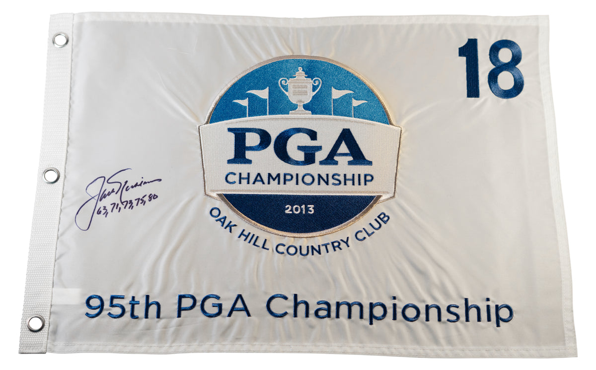 Jack Nicklaus Signed 2013 PGA Championship Pin Flag - Inscribed with P ...