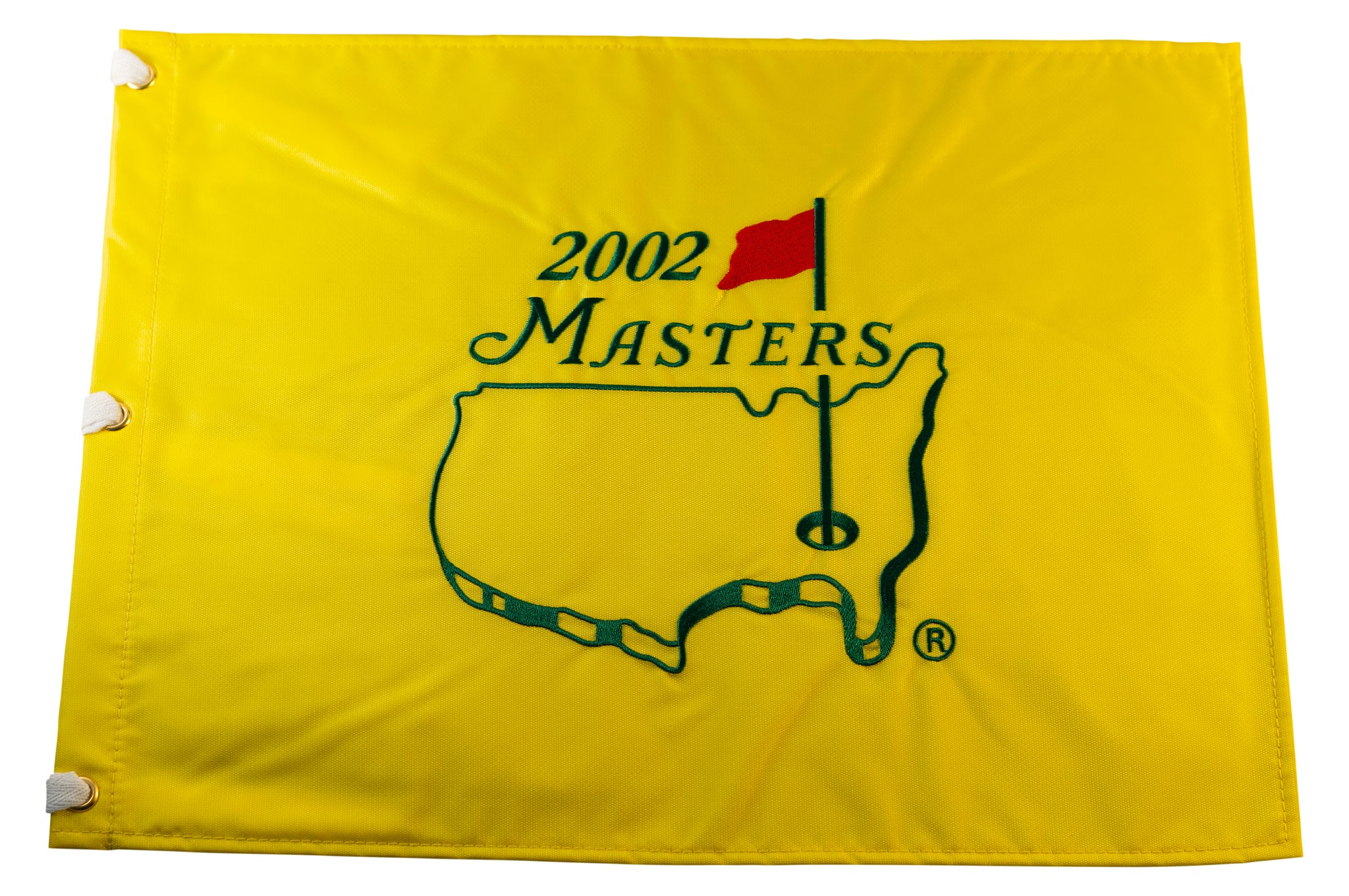 2002 Masters Tournament Embroidered Pin Flag - Augusta National Golf C ...