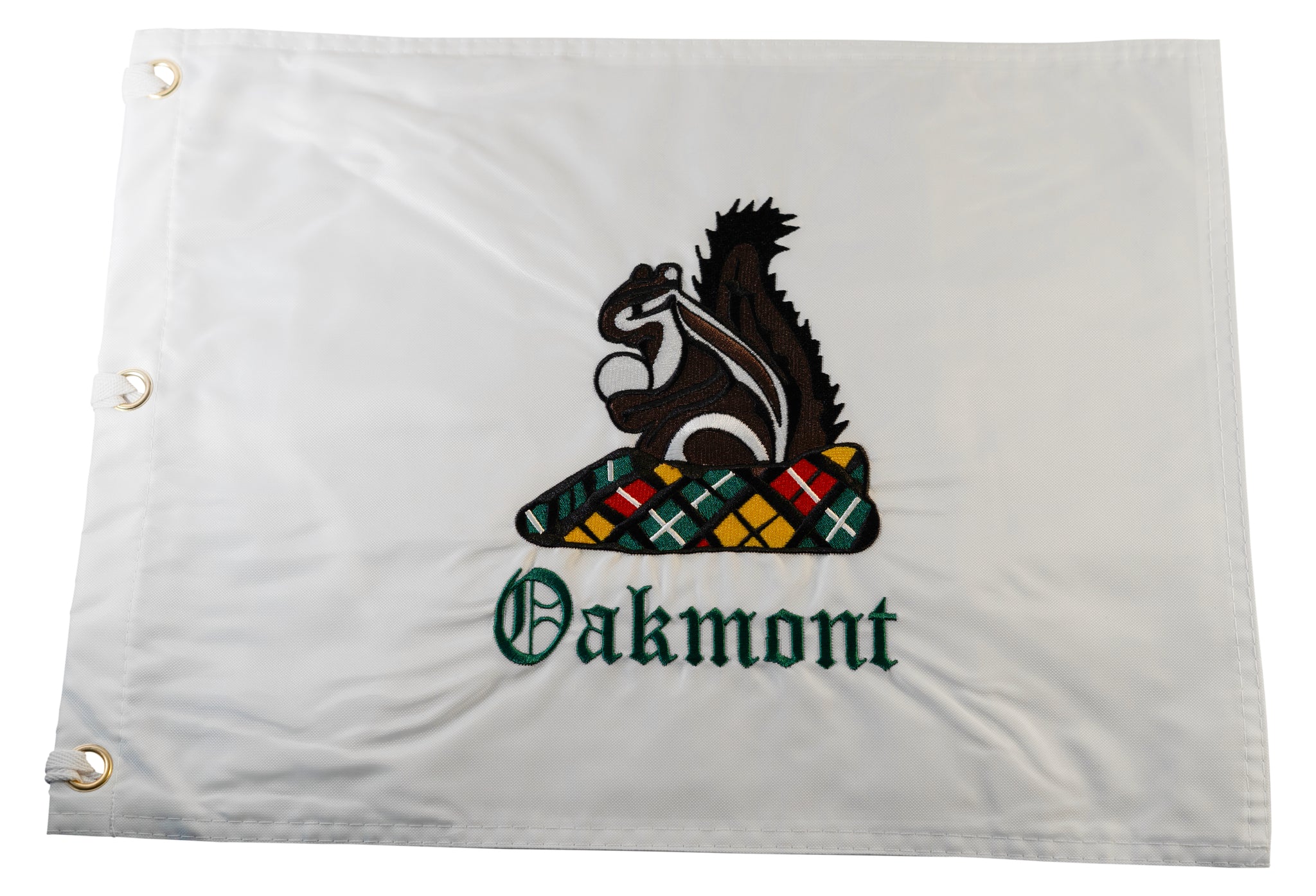 Oakmont Country Club Official Embroidered Squirrel Pin Flag – Patron Gear