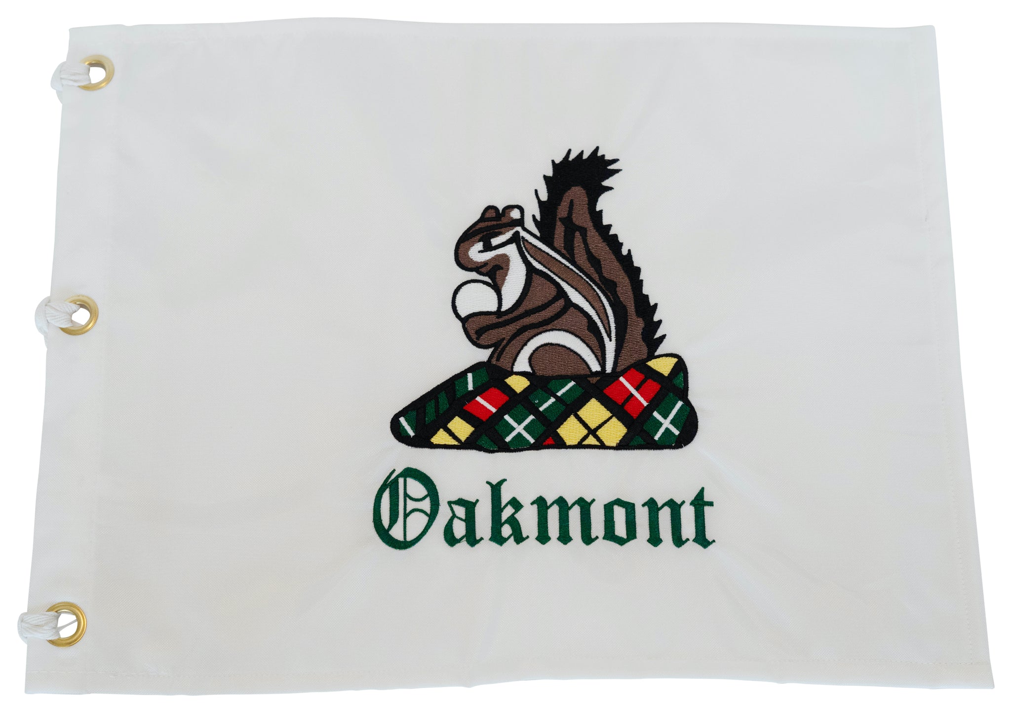 Oakmont Country Club Official Embroidered Squirrel Pin Flag – Patron Gear