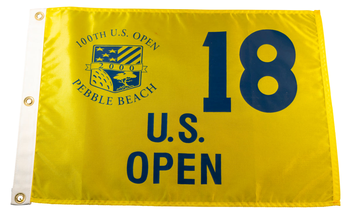 2000 US Open Official Silk Screen Pin Flag - Pebble Beach – Patron Gear
